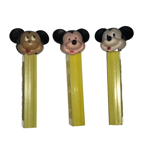 PEZ | Toys | 3 Vintage And Footless Varieties Different Face Colors ...